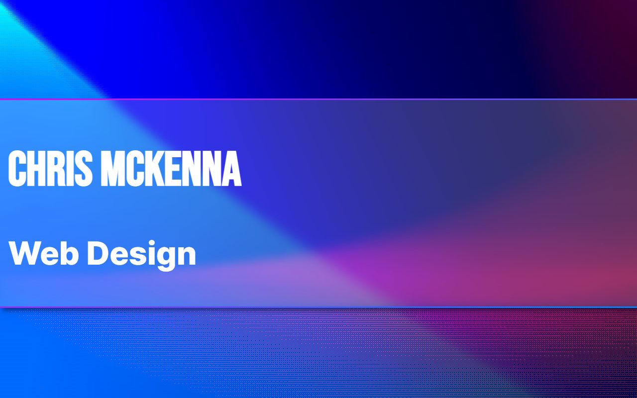 Chris McKenna Web Design